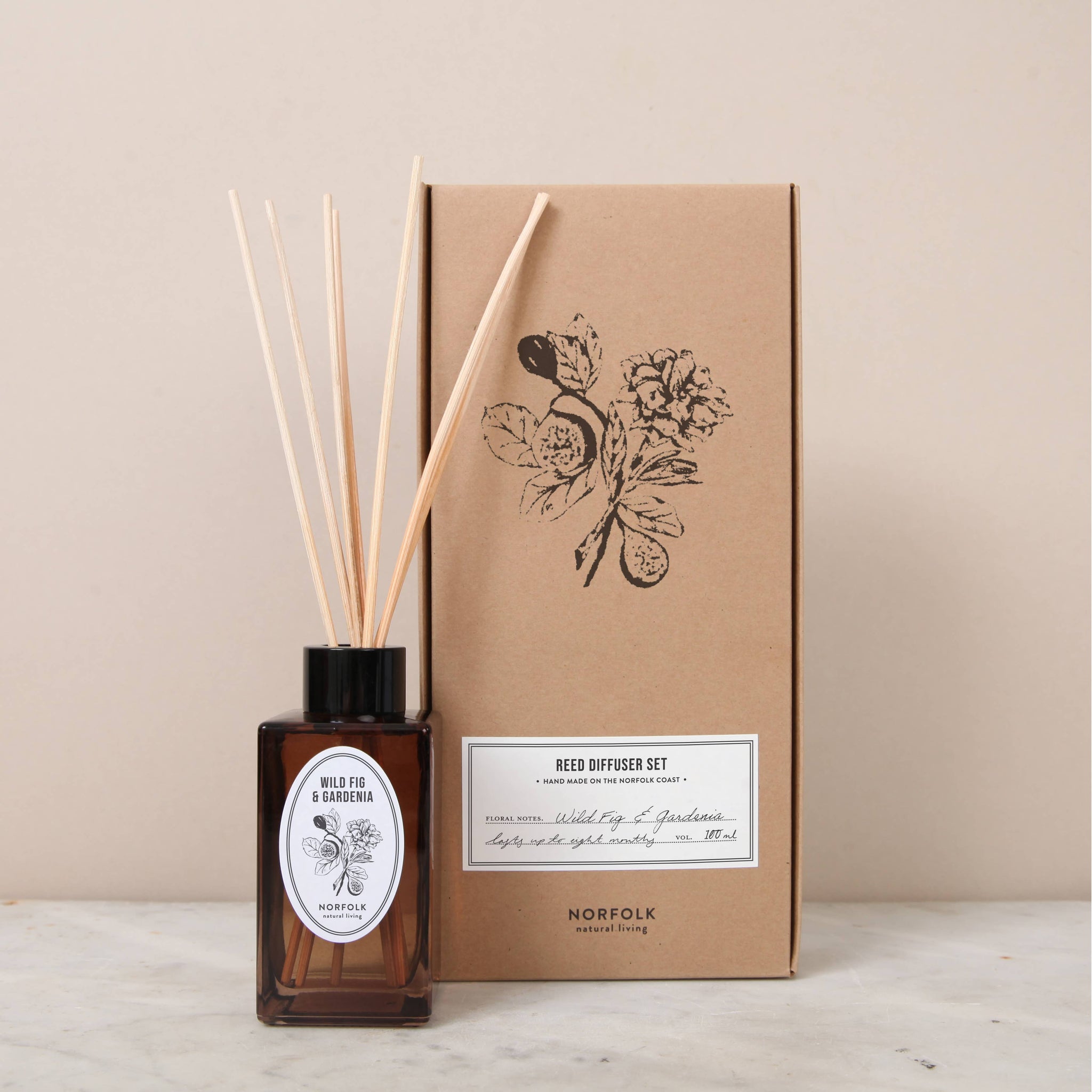 Wild Fig & Gardenia Reed Diffuser Set