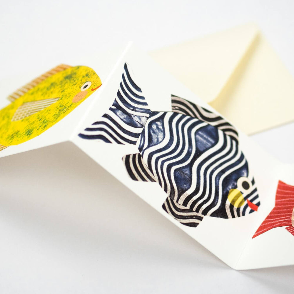 Fish Concertina Card