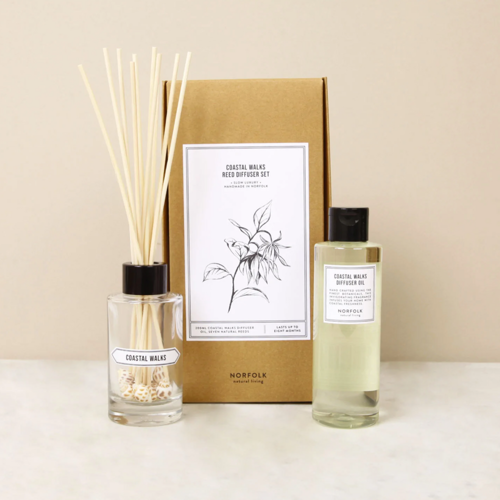Coastal Walks Reed Diffuser Set by Norfolk Natural Living
